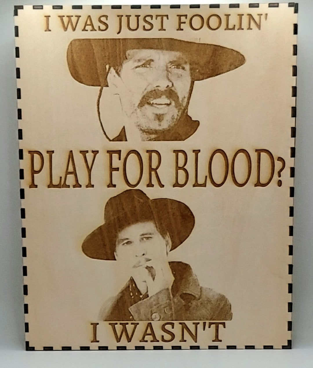 Tombstone Doc Holliday and Johnny Ringo - Play for Blood? - 10"x8"x2 ...