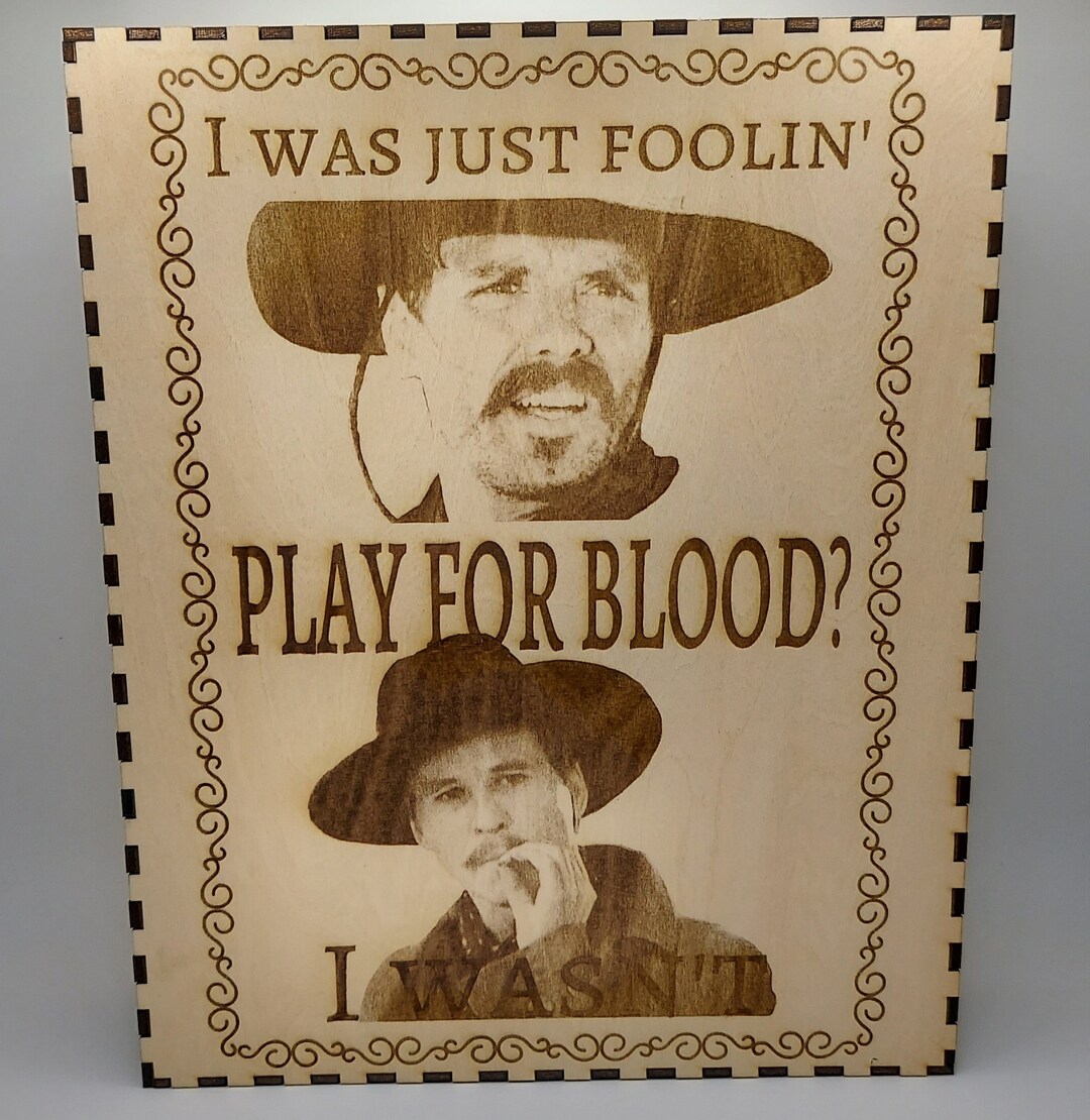 Tombstone Doc Holliday and Johnny Ringo Play for Blood 10x8x2 - Etsy