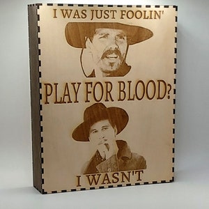 Tombstone Doc Holliday and Johnny Ringo - Play for Blood? - 10"x8"x2 ...