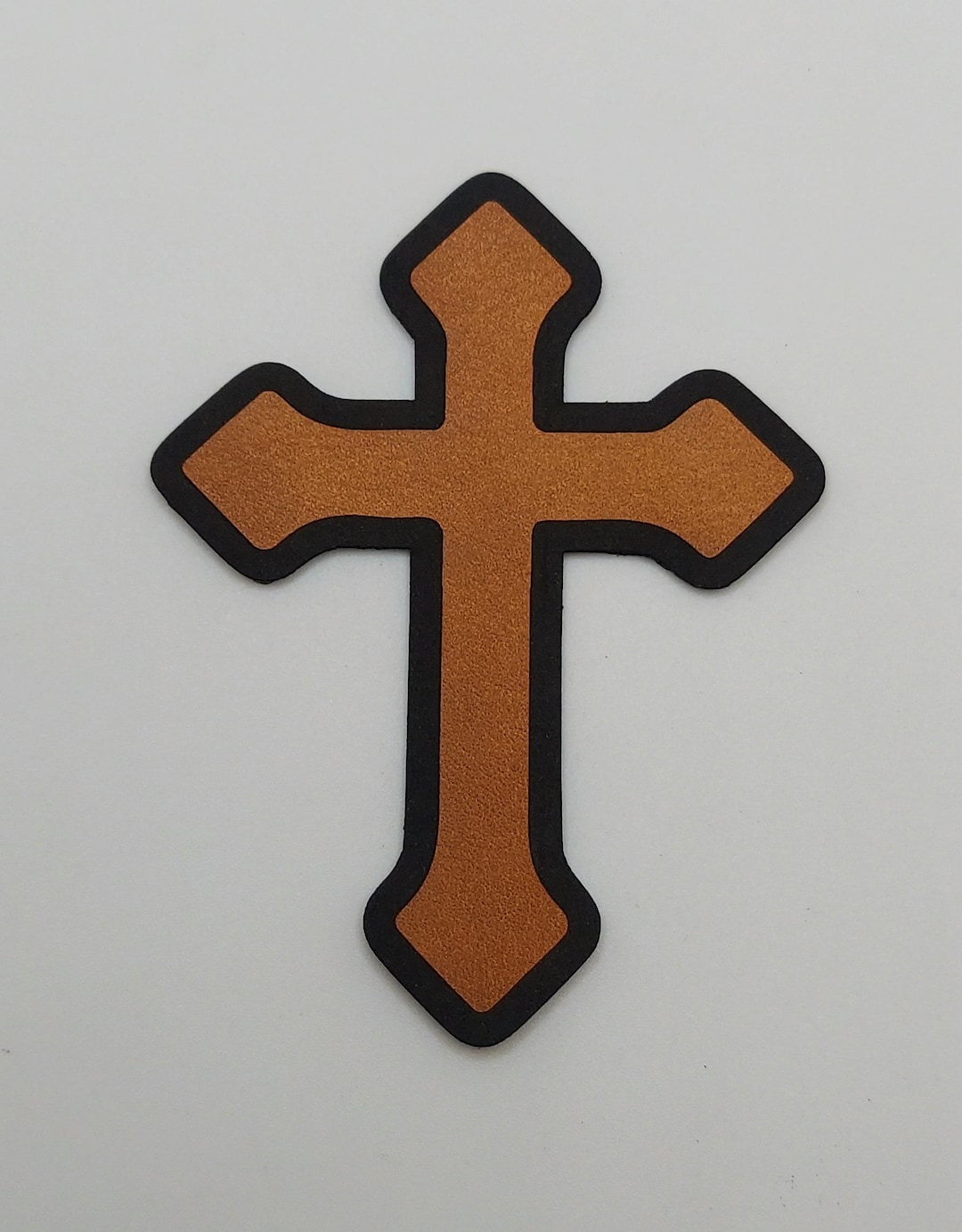 Crosses - Laser Engraved Faux Leather Iron-on Patches - 2"x3" - Light ...