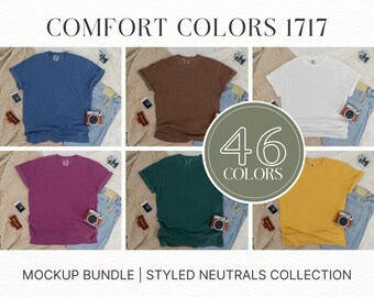 Comfort Colors 1717 Mockup Bundle T Shirt Mockups Comfort Colors ...