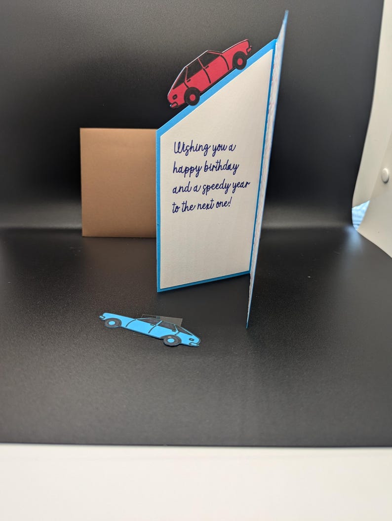 Race Car Birthday Card - Etsy