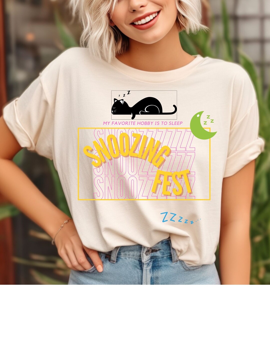 Snoozing Cat, Cat Love, Pet Lover, Love for Kitten, Gifts for Everyone ...