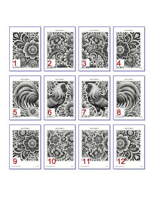 Regional Pattern 2 - Monochrome Cross Stitch Pattern - Digital PDF ...