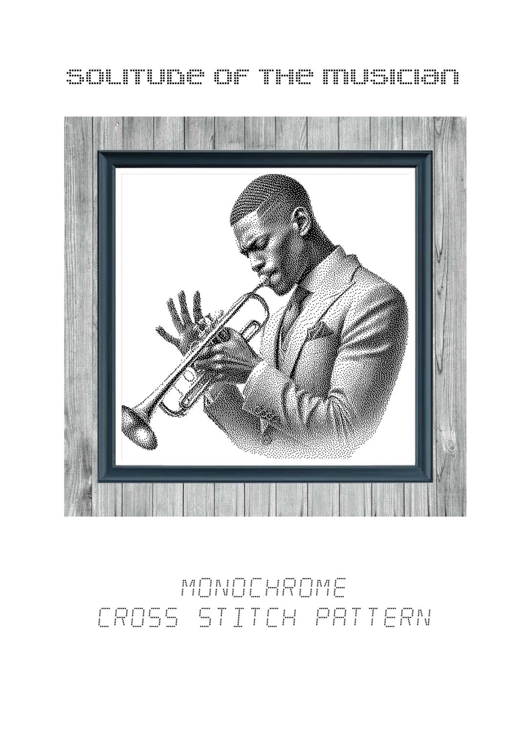 Solitude of the Musician - Digital Cross Stitch Pattern - Instant ...