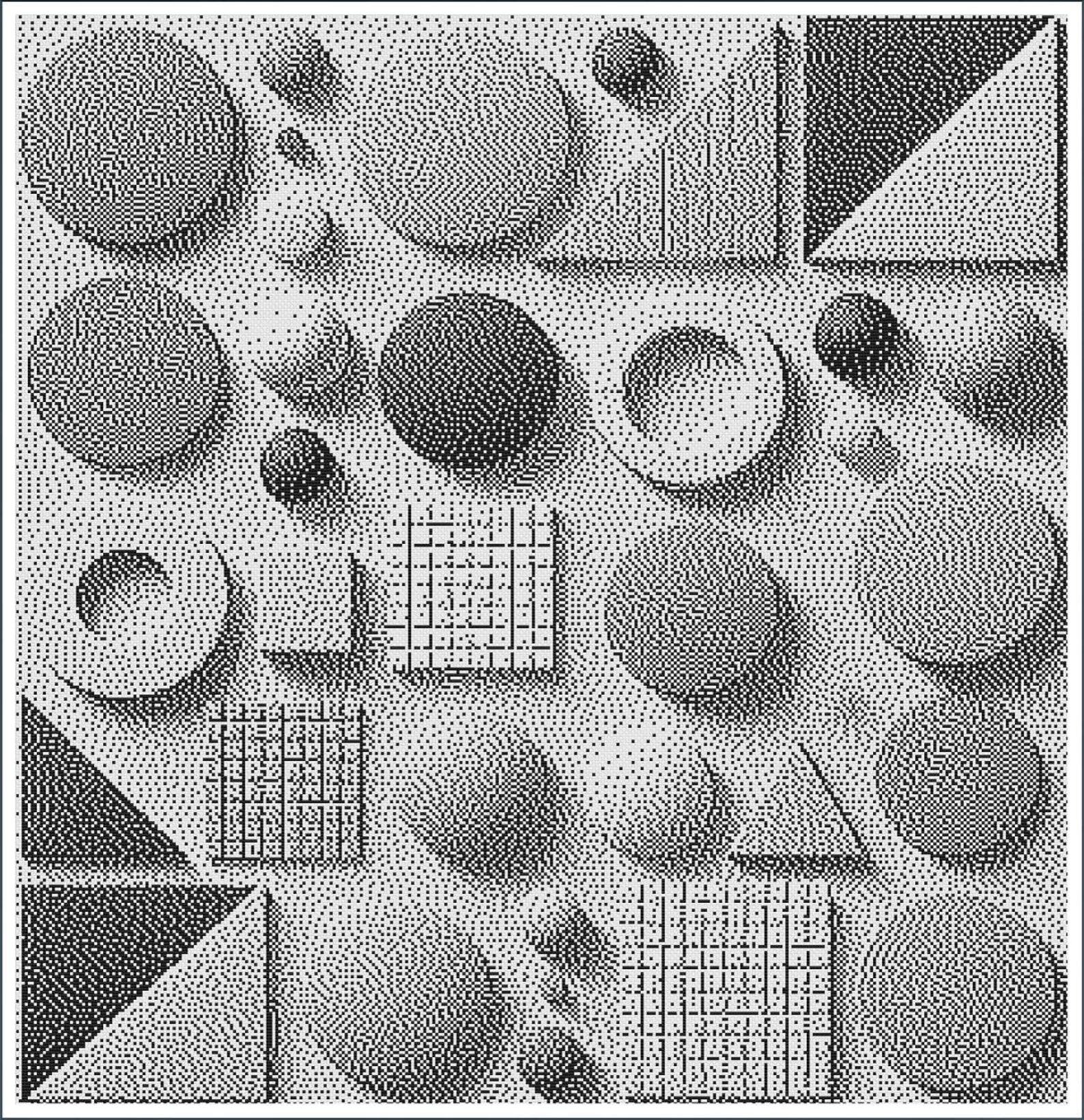 Geometry 1 - One Color Cross Stitch Pattern - PDF File - Craft Stunning ...