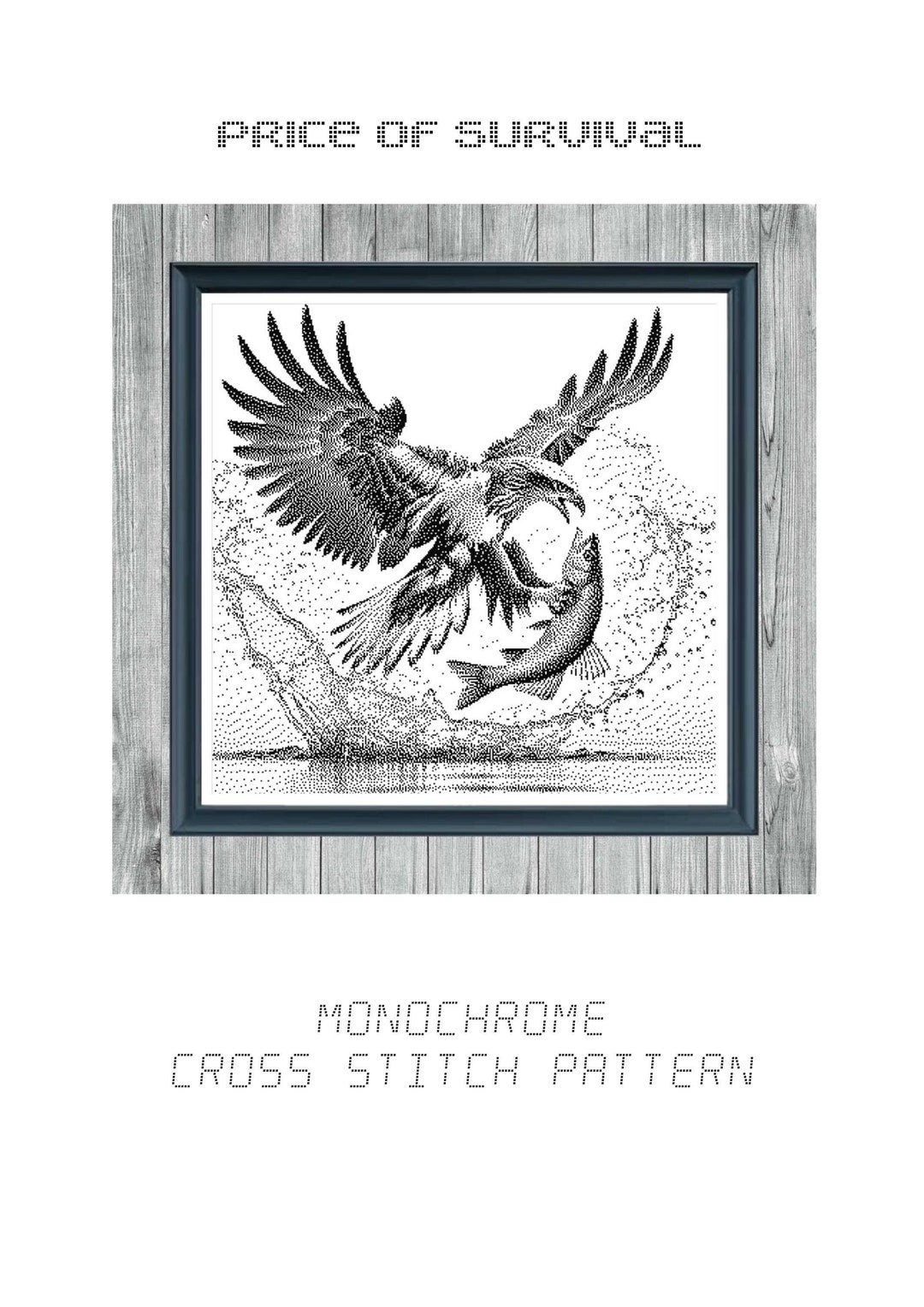 Price of Survival - One Color Cross Stitch PDF Download - Etsy