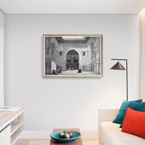 Mosque of the Sultan El Ghoree - Digital Monochrome Cross Stitch Design ...