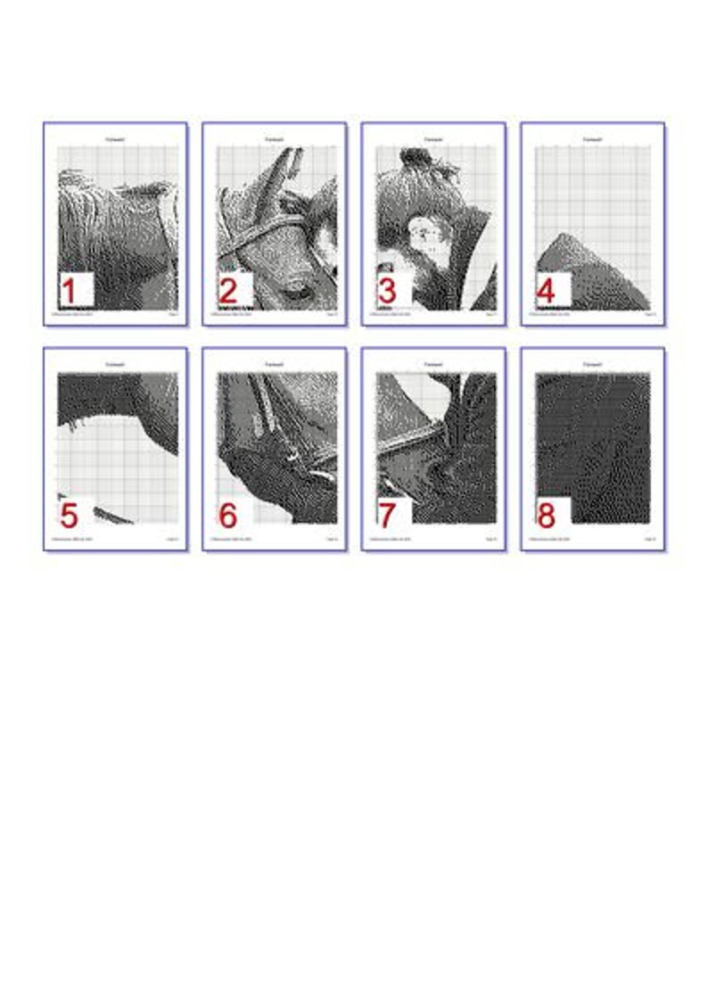 Farewell Monochrome Cross Stitch Pattern Easy PDF for Pattern Keeper ...