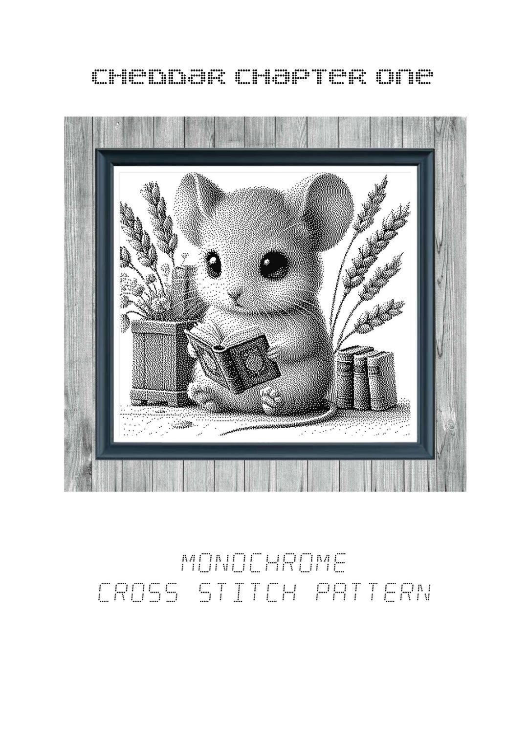 Cheddar Chapter One - Animal Cross Stitch Pattern - Monochrome PDF ...
