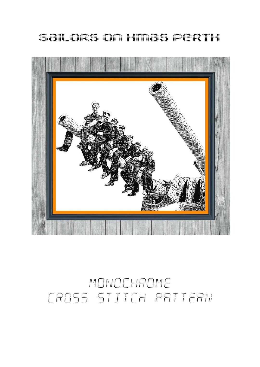 Sailors on HMAS Perth Pattern Keeper-optimized Black and White Cross ...