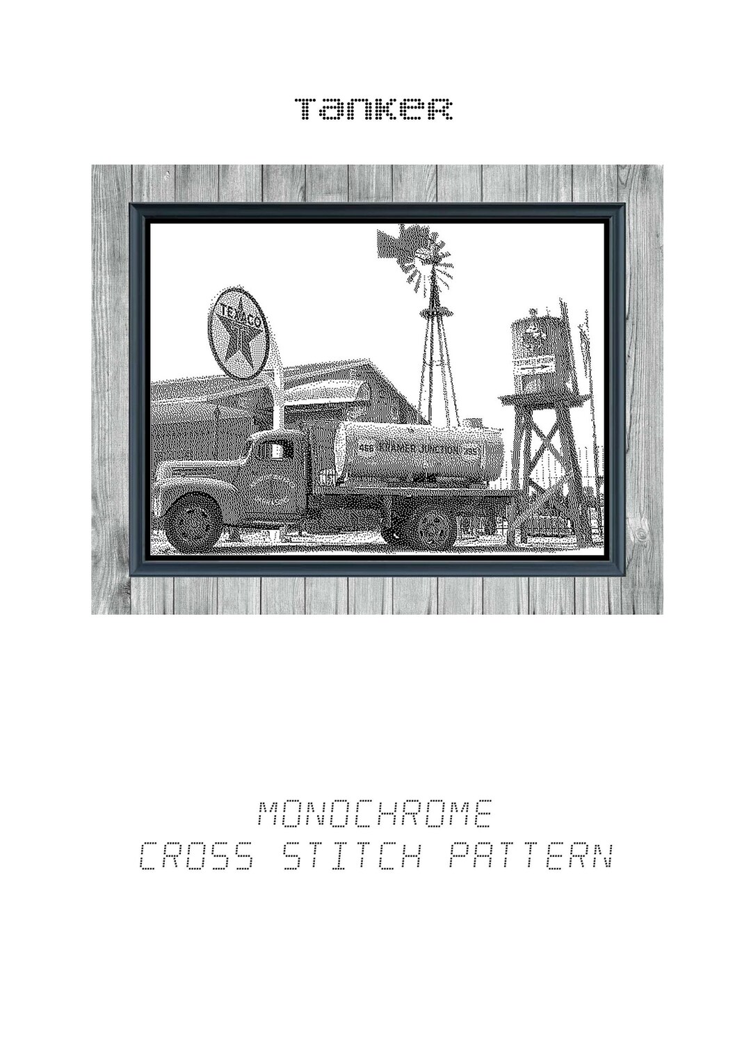 Tanker - Monochrome Cross Stitch PDF Pattern - Pattern Keeper Ready - Etsy