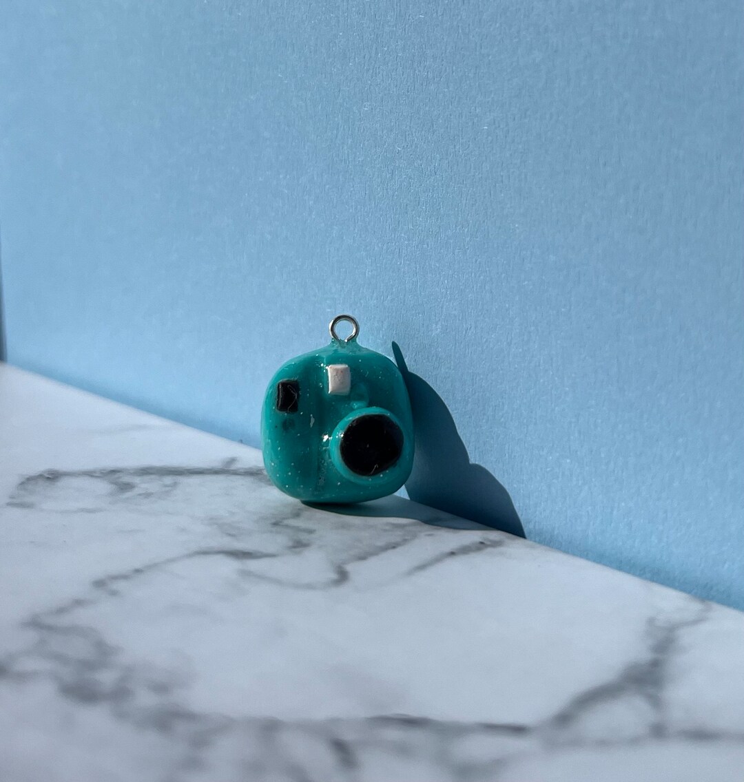 Cute Polymer Clay Polaroid Camera Charm/keychain - Etsy