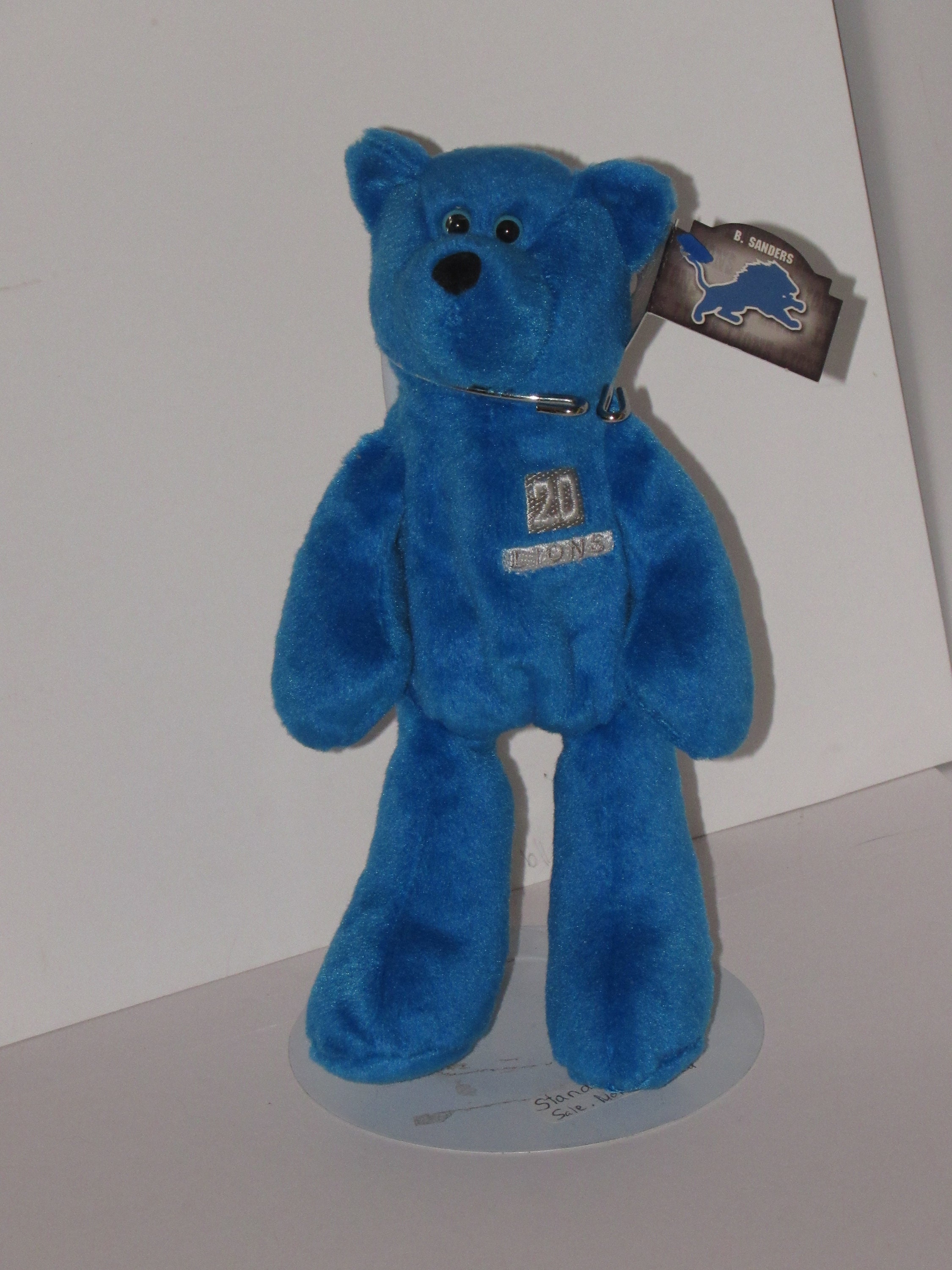 1998 Barry Sanders Limited Treasures Bean Bag Bear NWT Detroit Lions - Etsy