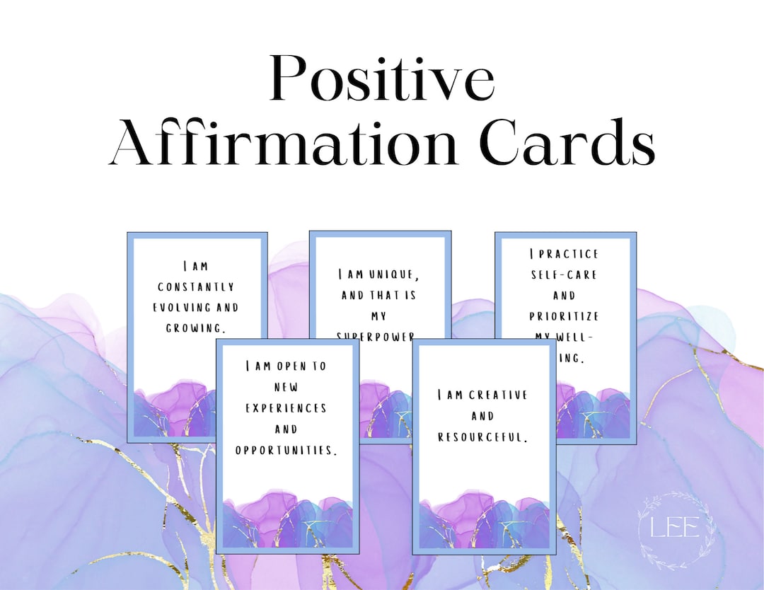 Positive Affirmation Cards for Teenagers - Etsy