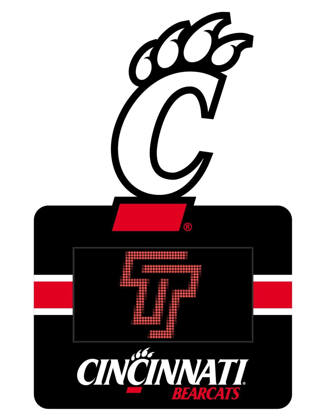 Cincinnati Bearcats C-paw Teamticker - Etsy