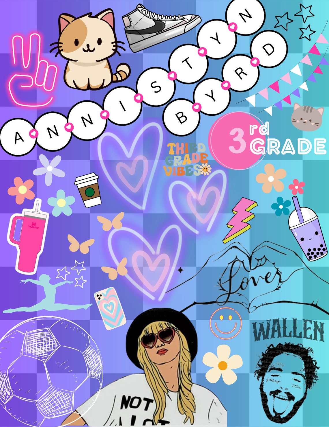 Custom Design Binder Insert| Custom Name Folder | Folder Insert | Name ...