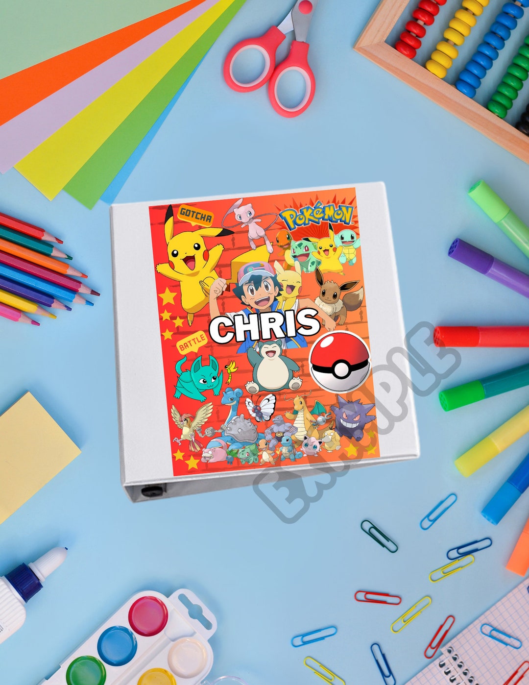 Pokemon Binder Insert| Custom Name Folder | Folder Insert | Name Insert ...