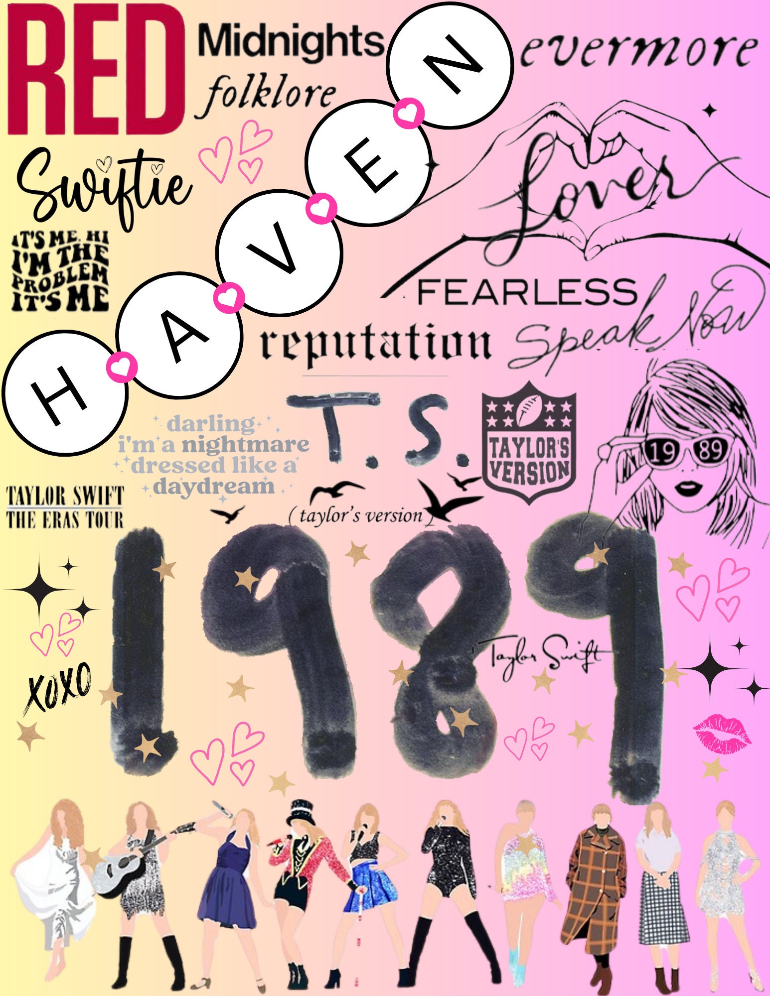 Taylor Swift Binder Insert| Custom Name Folder | Folder Insert | Name ...