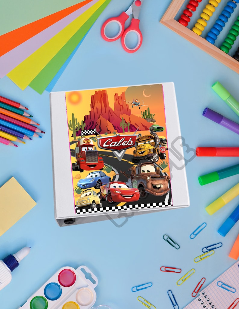 Cars Binder Insert| Custom Name Folder | Folder Insert | Name Insert ...