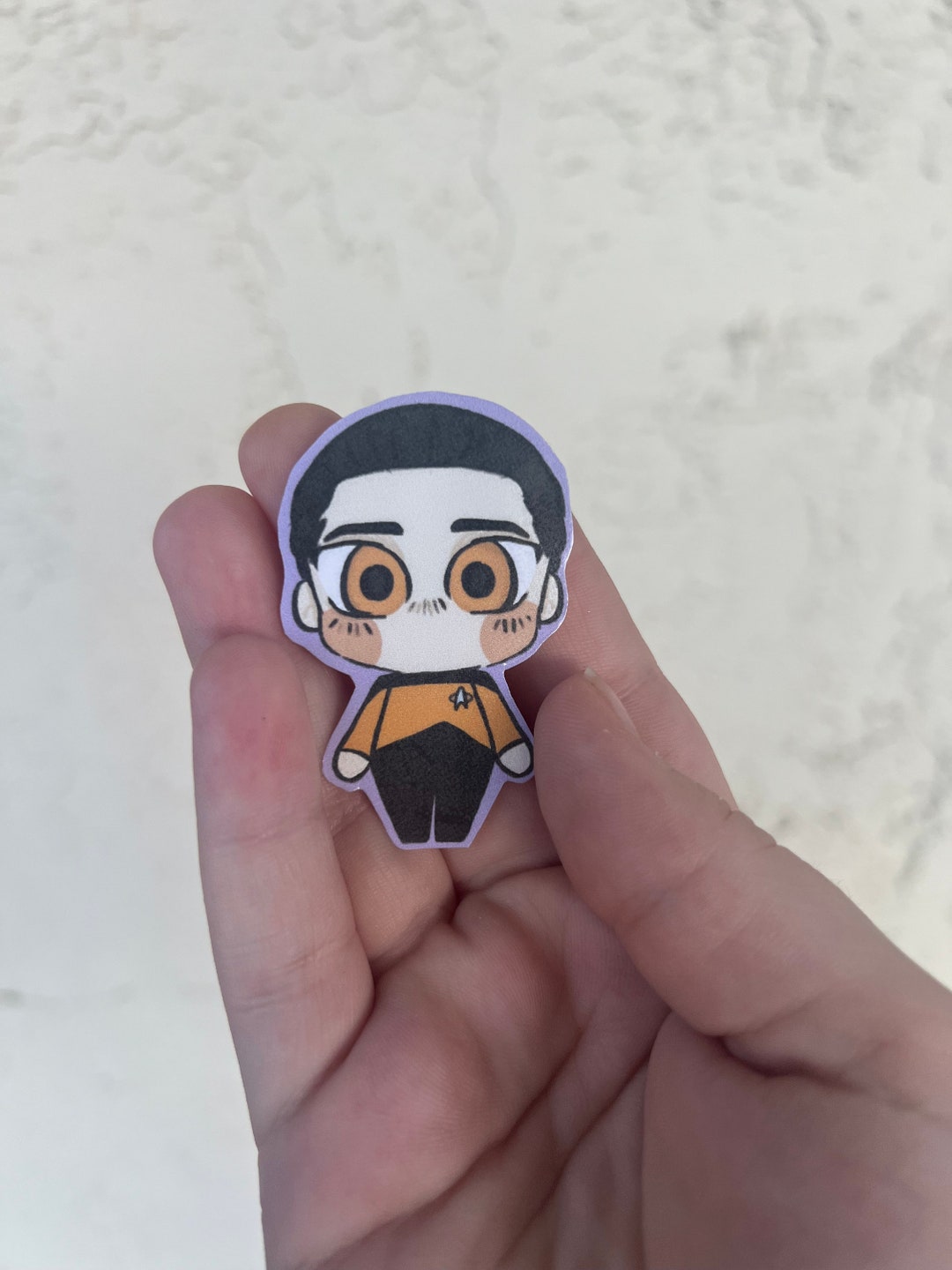 Chibi Data Star Trek Sticker - Etsy