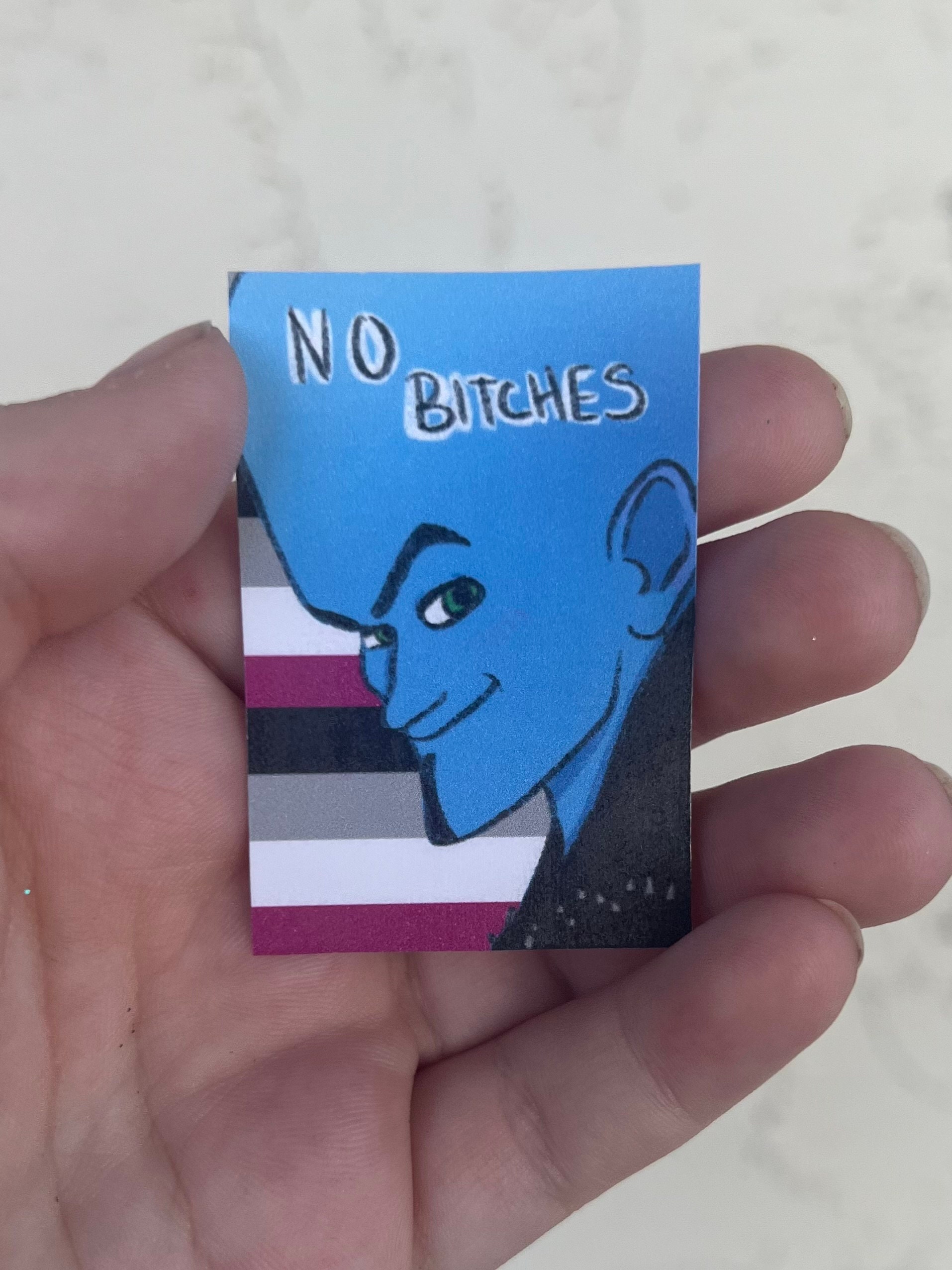 Megamind Meme Asexual Sticker small - Etsy