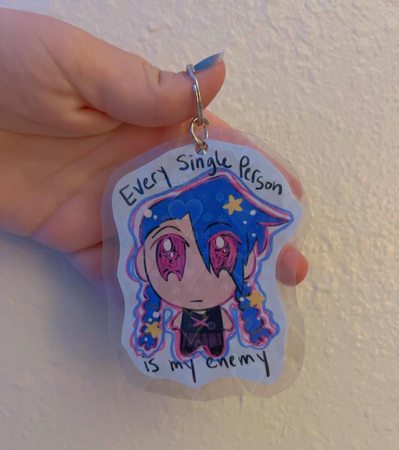 Every Single Person is My Enemy Jinx Keychain - Etsy