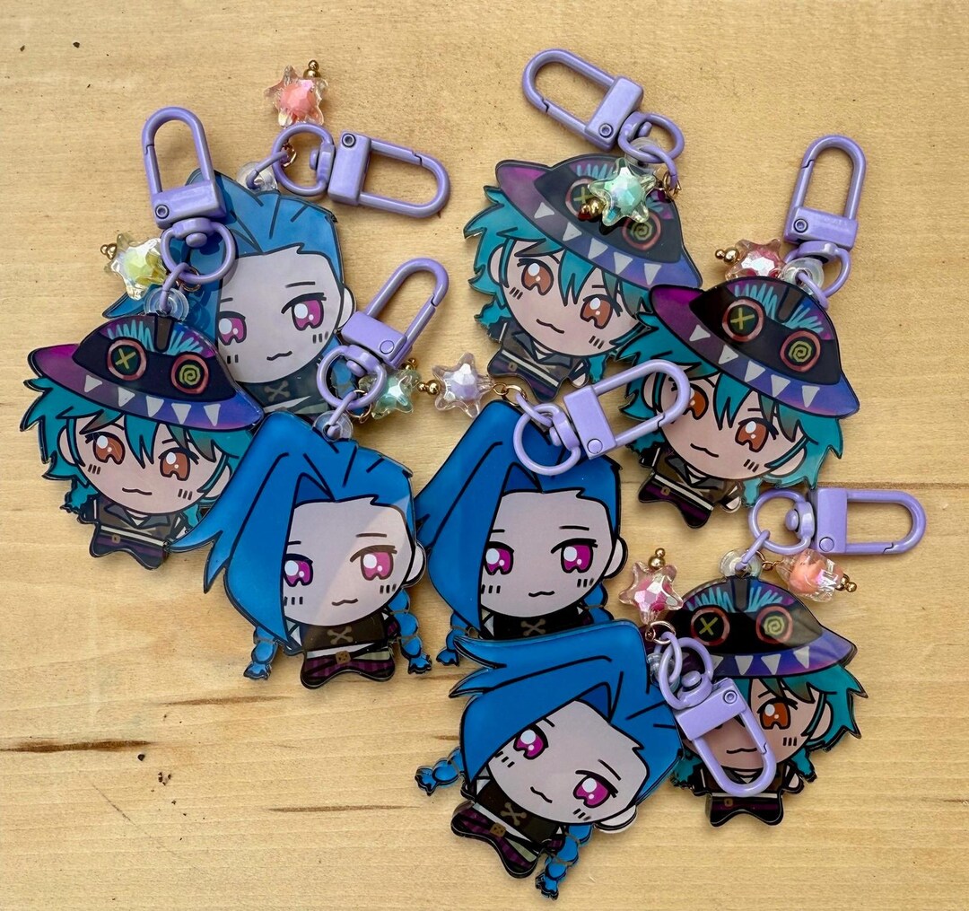 Jinx and Isha Arcane Keychains - Etsy