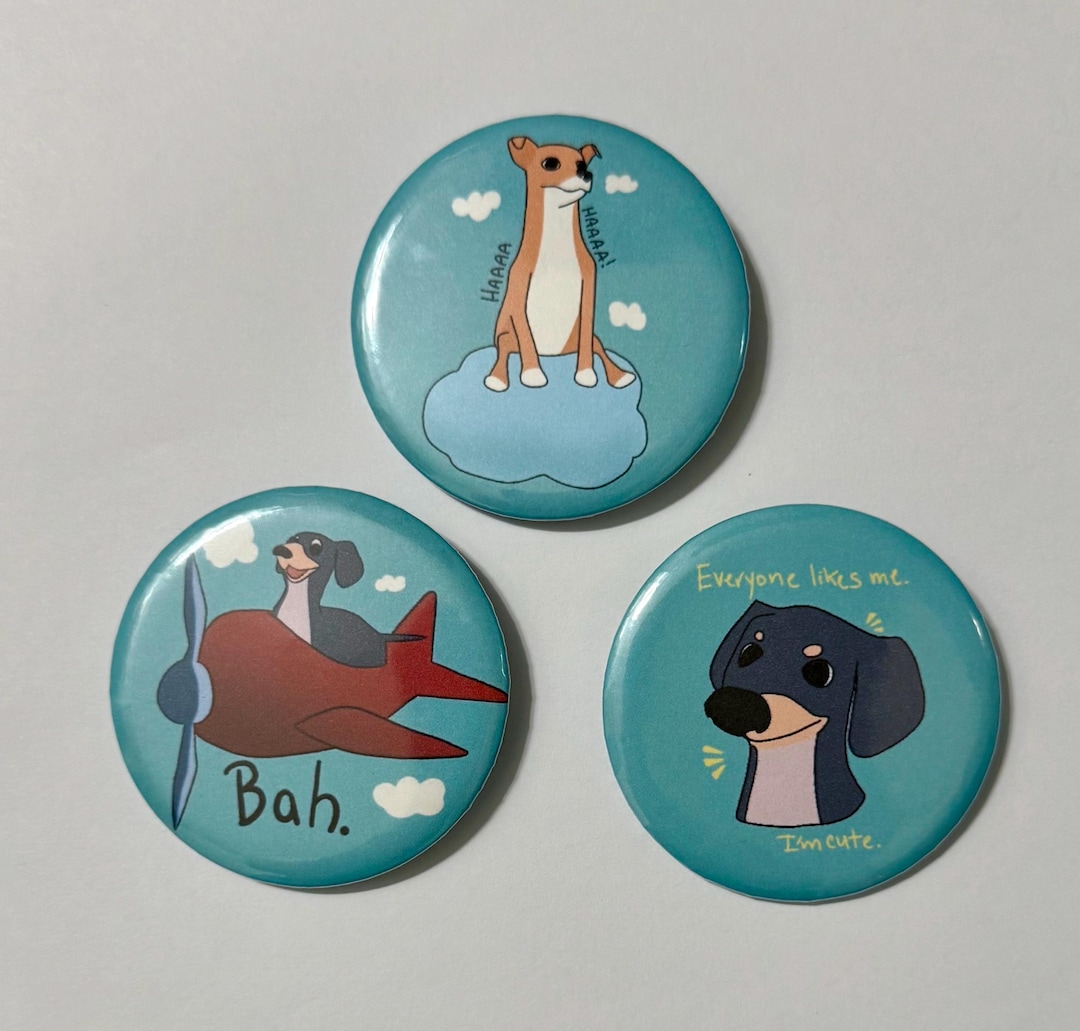 Dog of Wisdom Button Set - Etsy