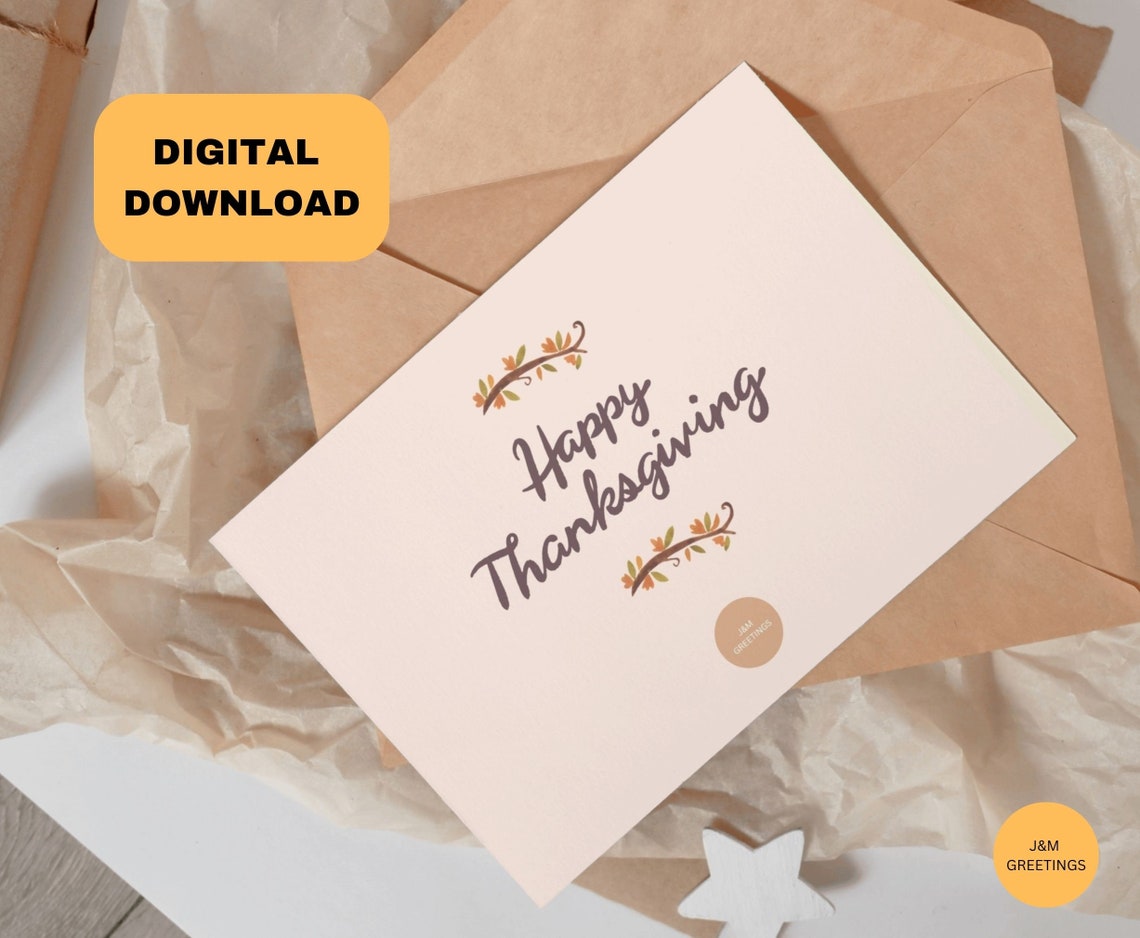 PRINTABLE Funny Thanksgiving Card, Thanksgiving Card to Download ...