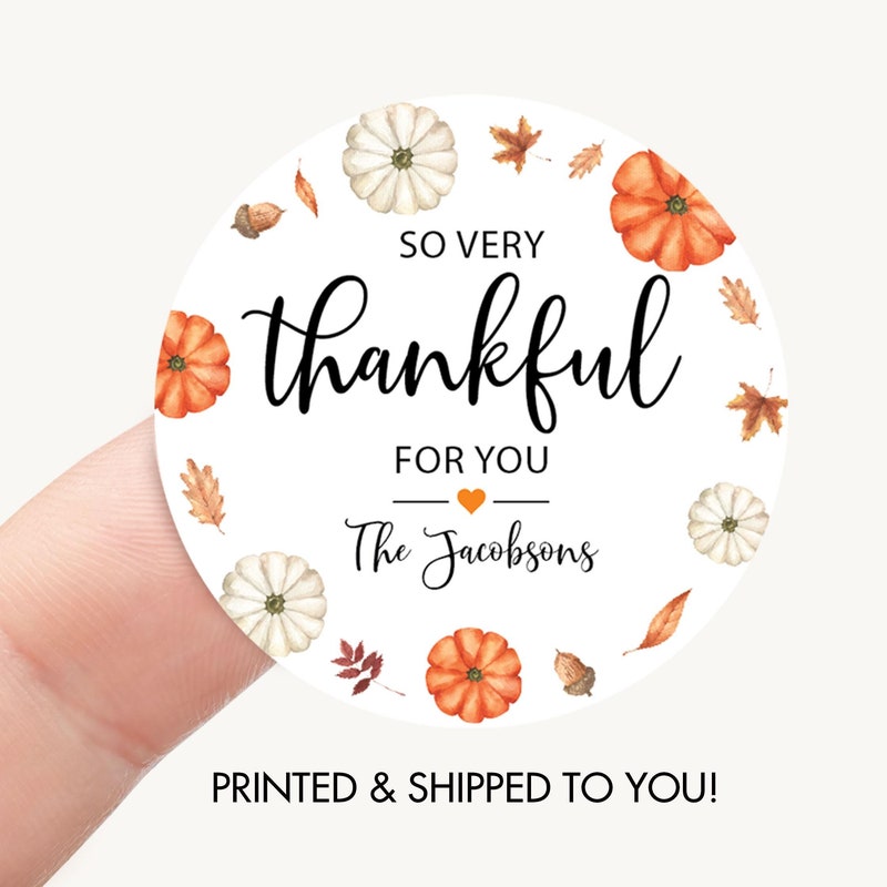 Thanksgiving Stickers - Etsy