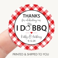 Set of 15, I Do BBQ Wedding Personalized Water Bottle Labels ...