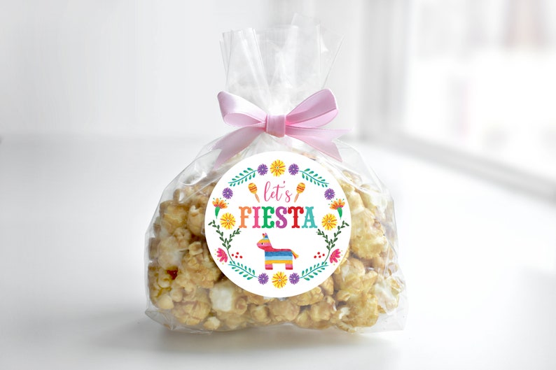 Fiesta Envelope Seal Mexican Birthday Party Favor Sticker Mexican ...