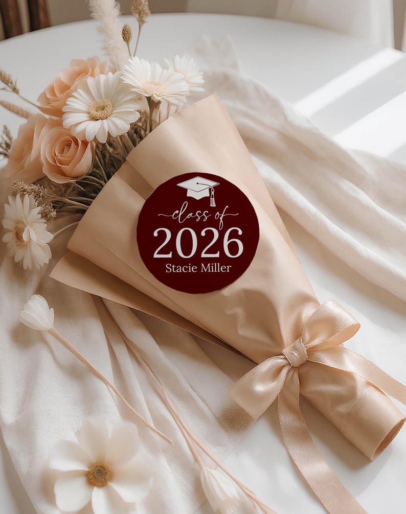 2026 Graduation Stickers, Personalized Party Invite Envelope Seal ...