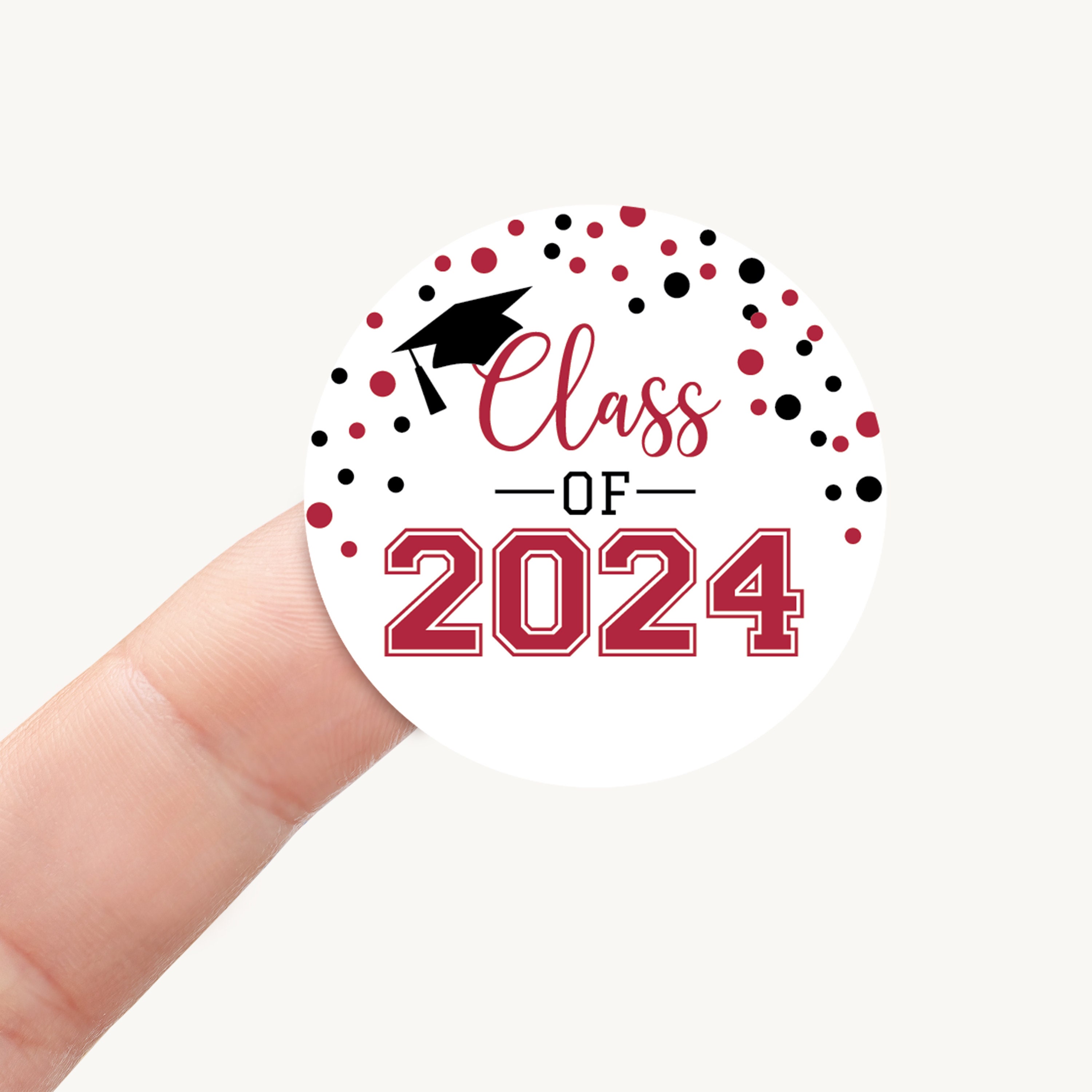 Graduation Stickers, Class of 2024 Grad Favor Label, Envelope Seal ...
