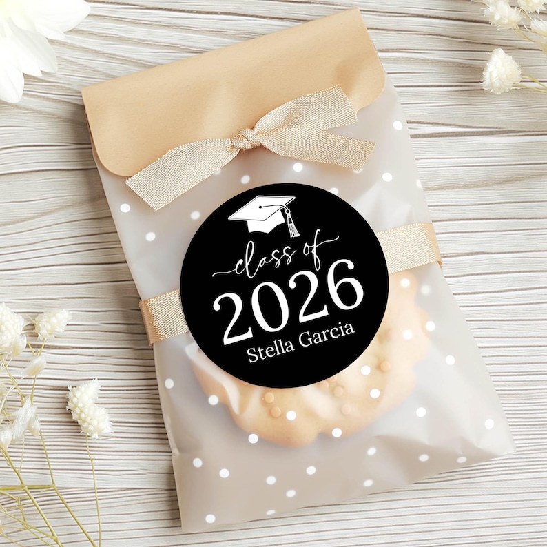 2026 Graduation Stickers, Personalized Party Invite Envelope Seal ...