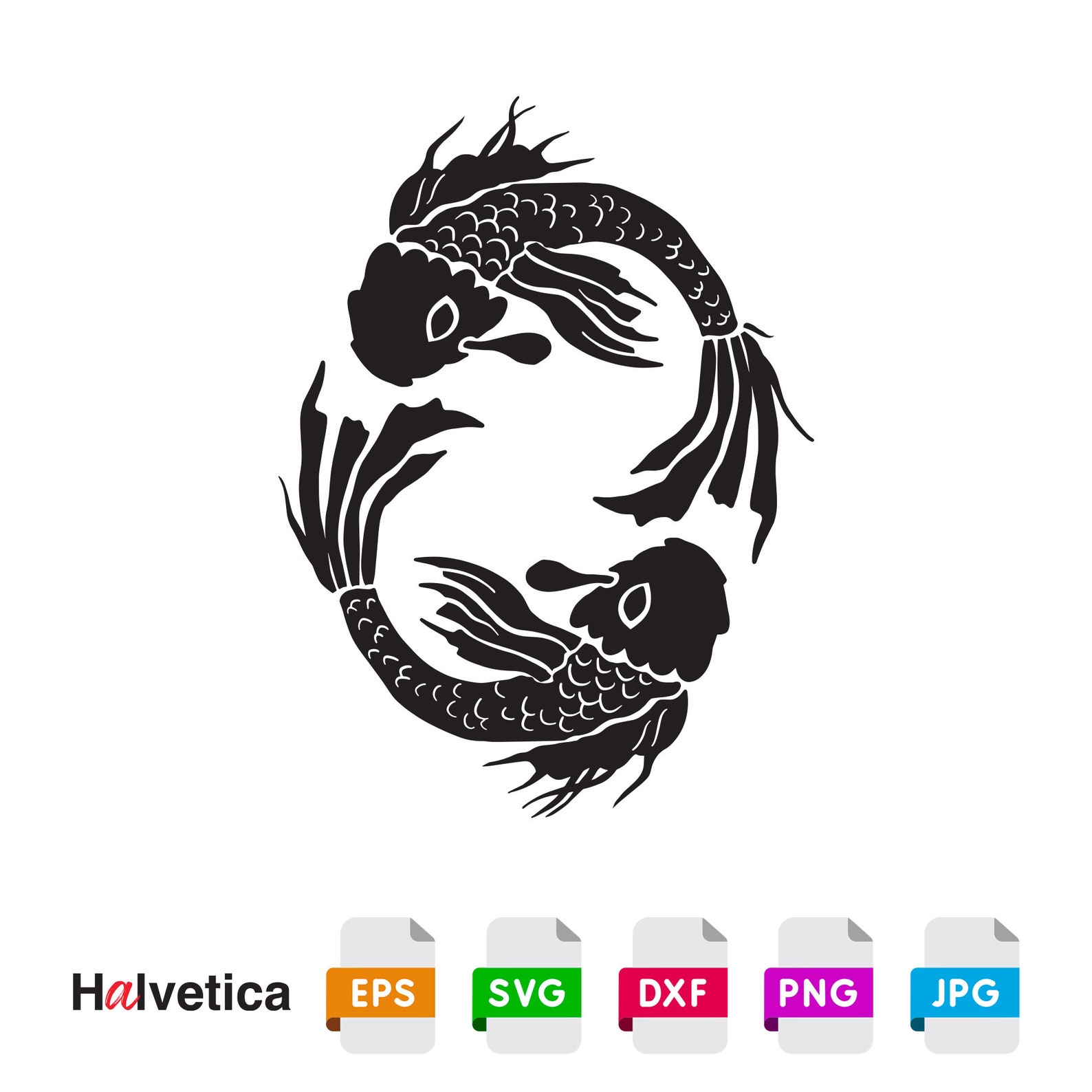 Zodiac Symbol / Pisces / Tattoo / Illustration / Design / Instant ...