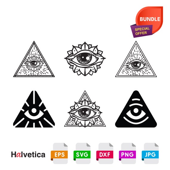 Illuminati Triangle Drawing