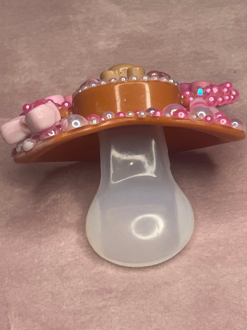 Adult Deco Pacifier Pink Bear Babygirl - Etsy