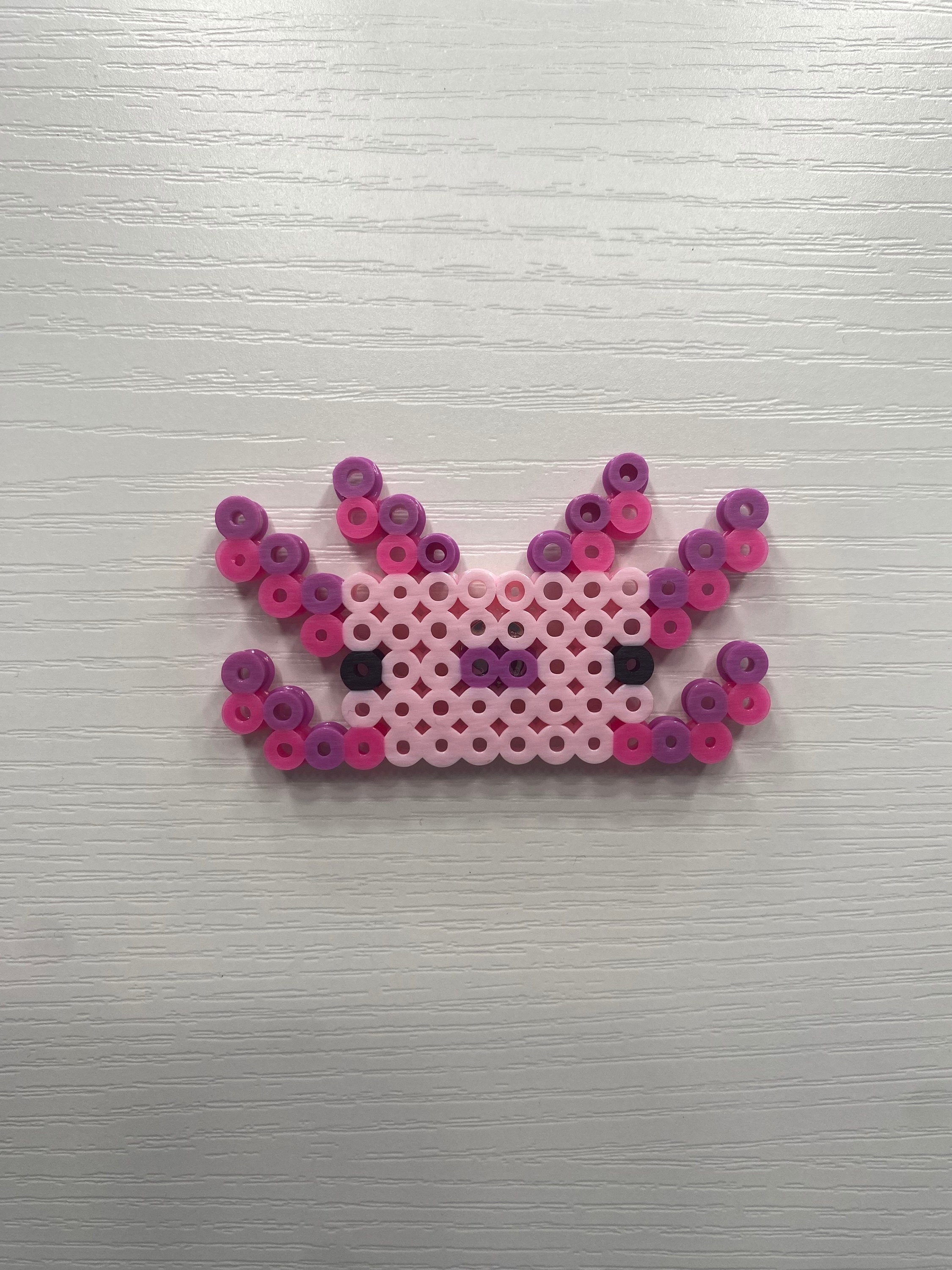 Minecraft-inspired Axolotl Perler Bead Magnets Pixel Art - Etsy