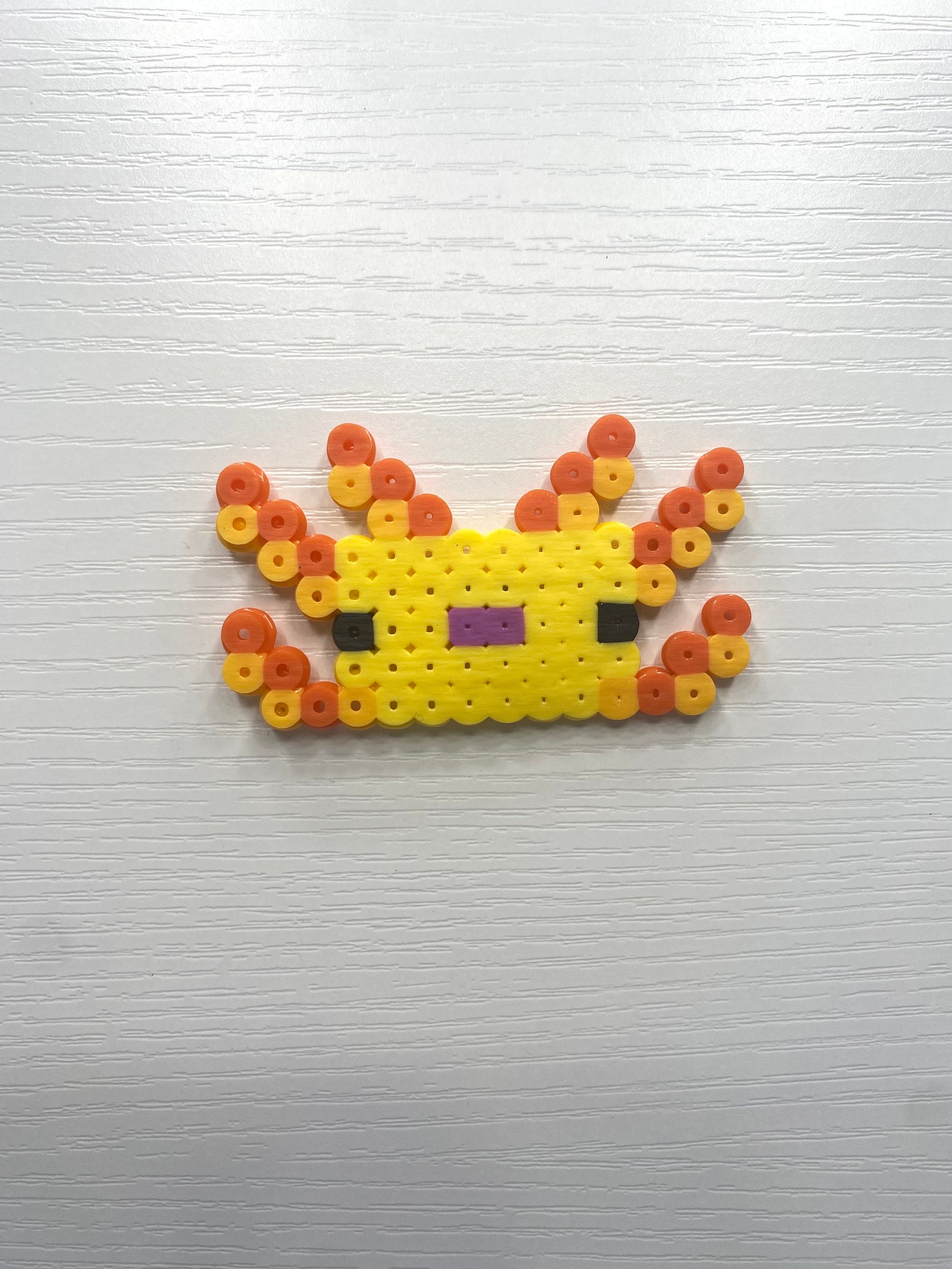 Minecraft-inspired Axolotl Perler Bead Magnets Pixel Art - Etsy