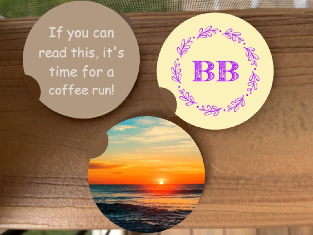 Custom Sandstone Car Coasters - Etsy