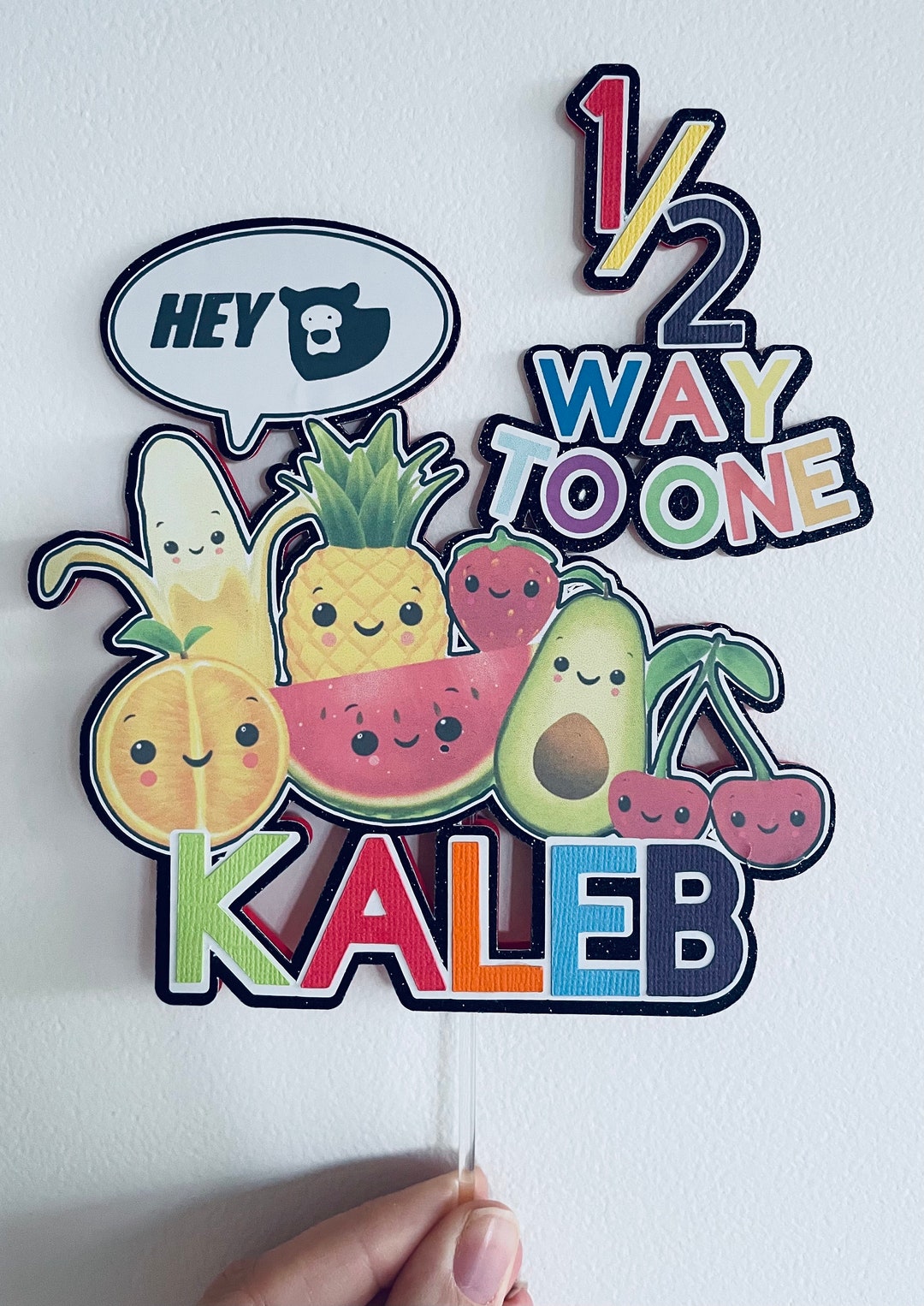 Hey Bear Inspired Cake Topper, Kids Cake Topper, Hey Bear Party - Etsy