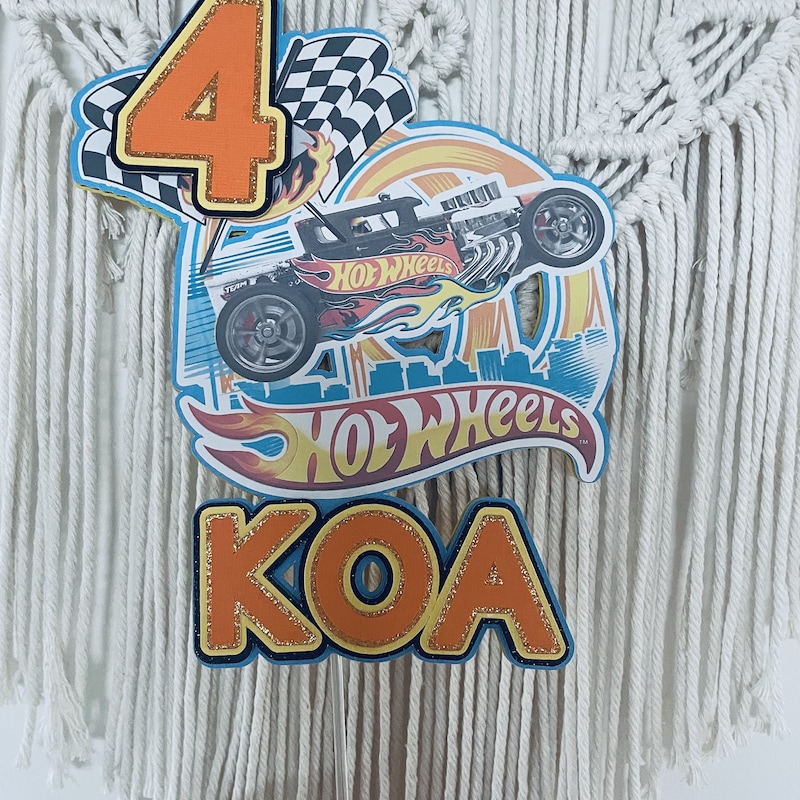 Hot Wheels Cake Topper - Etsy