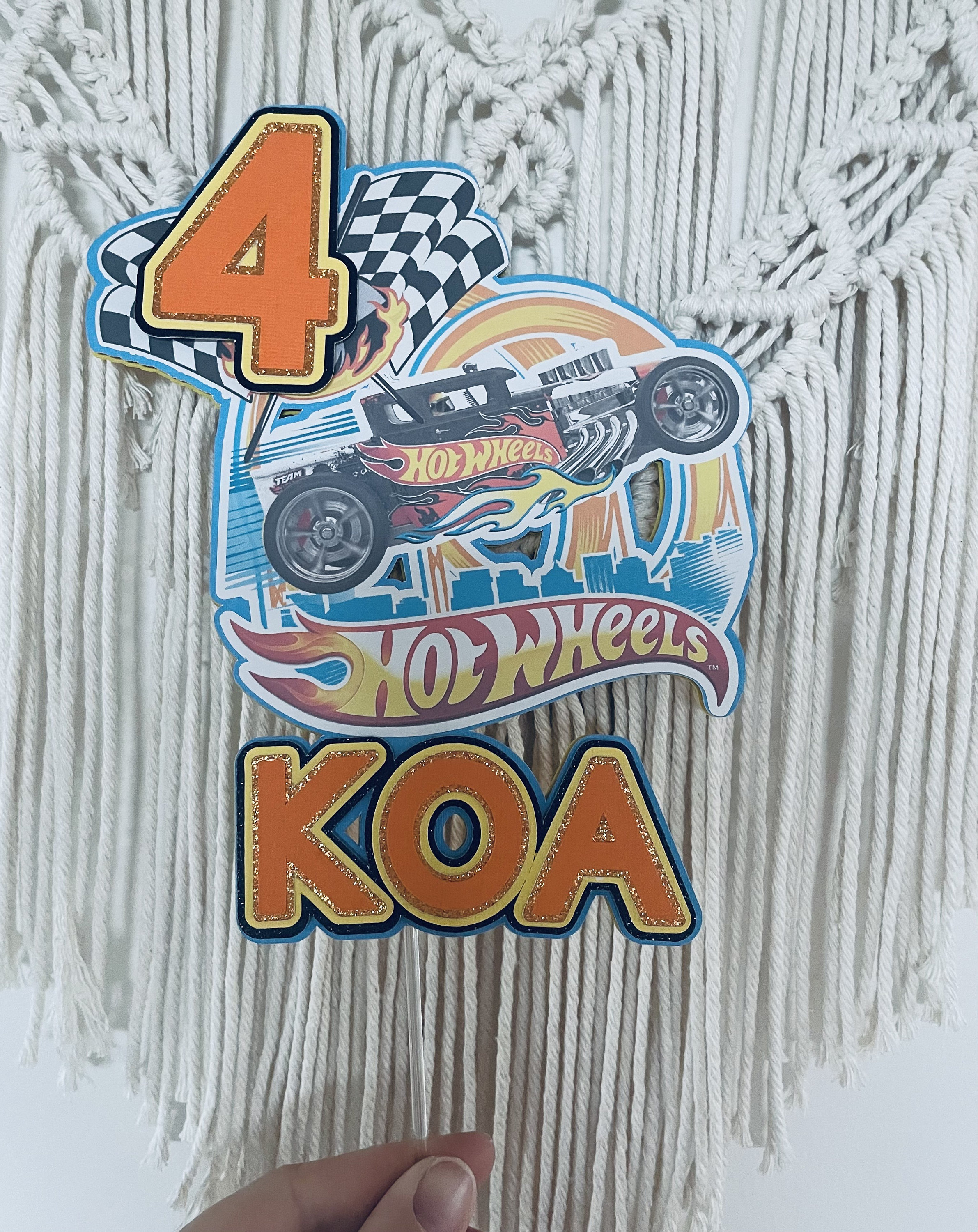 Hot Wheels Inspired Cake Topper, Boys Party, Kids Cake Topper, Cars ...