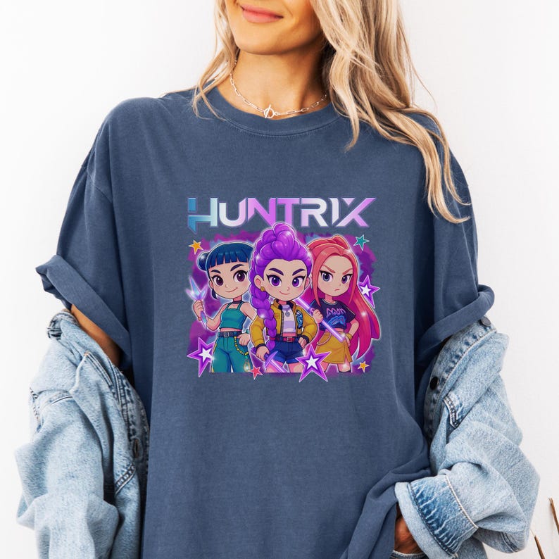 Kpop Huntrix Graphic Tee: Kpop Demon Hunter Halloween Shirt, Mira Rumi ...