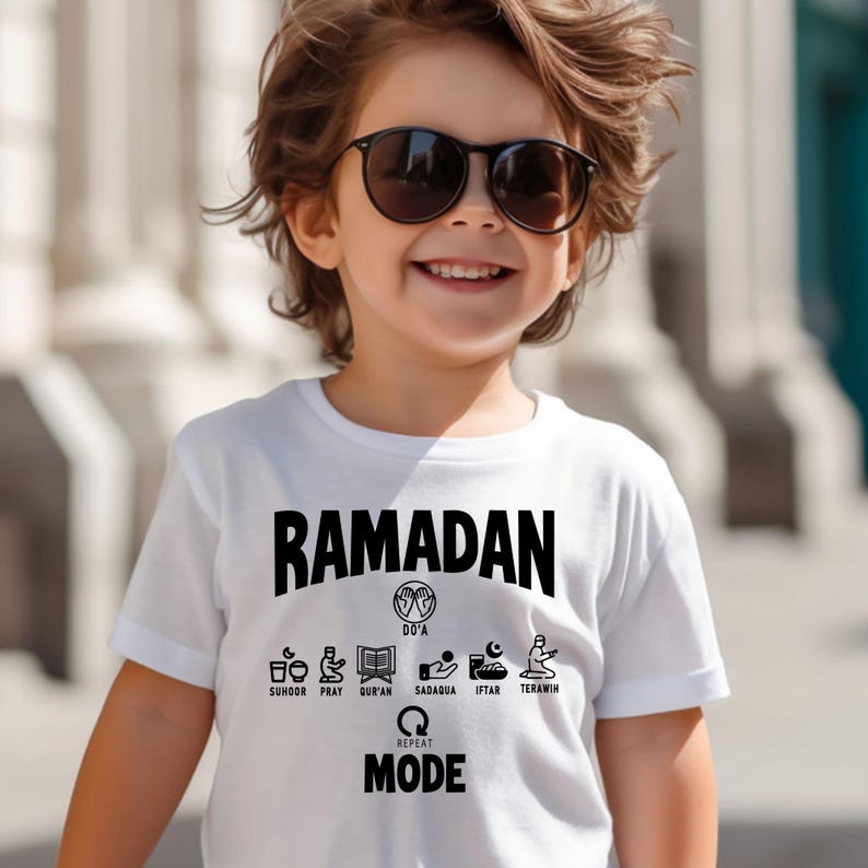 Ramadan Mode DTF Transfer Design, Islamic Daily Routine Shirt Print ...