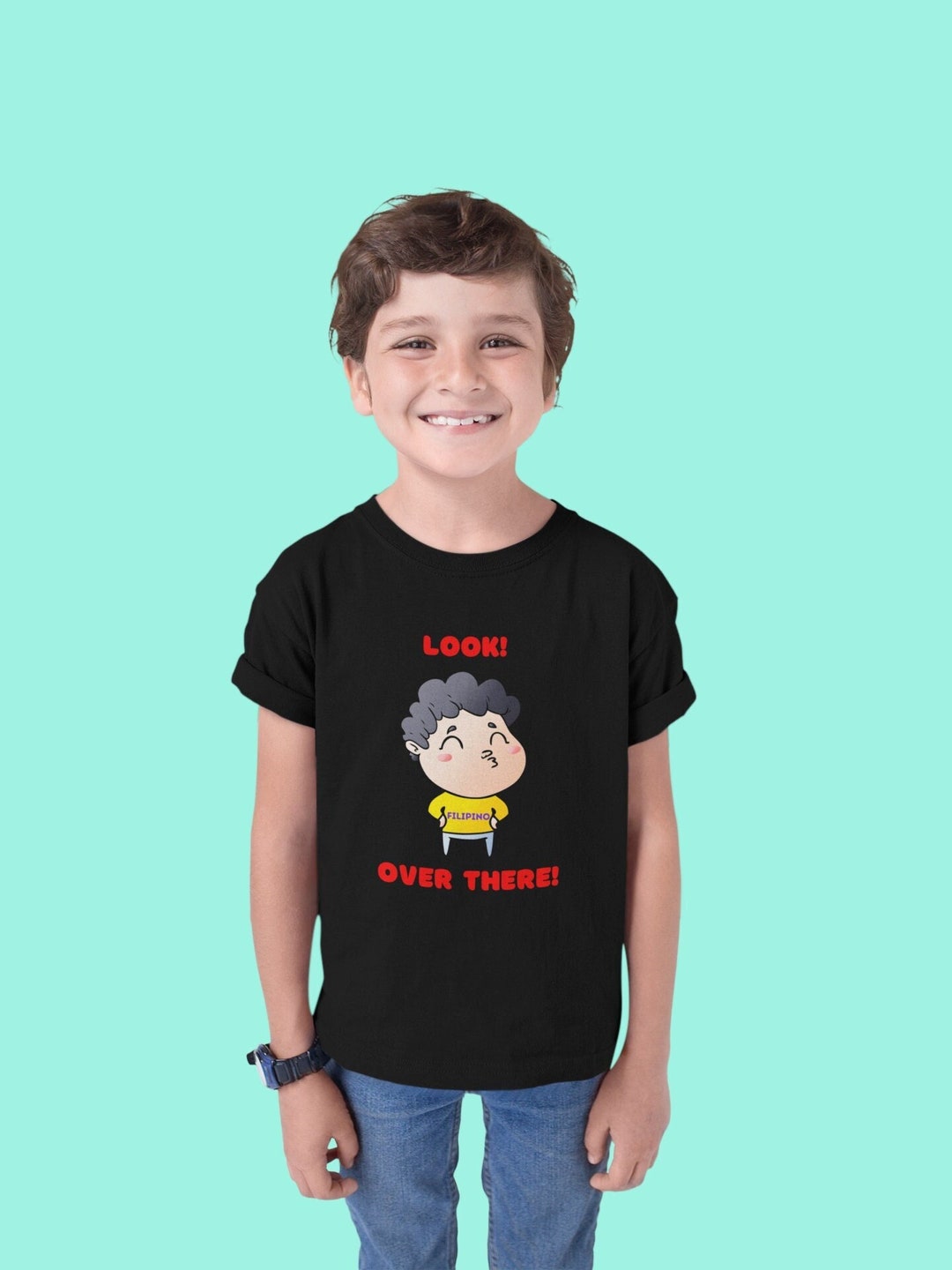 Filipino Pride Kids Tee | "nguso" Pointing Gesture Shirt - Etsy