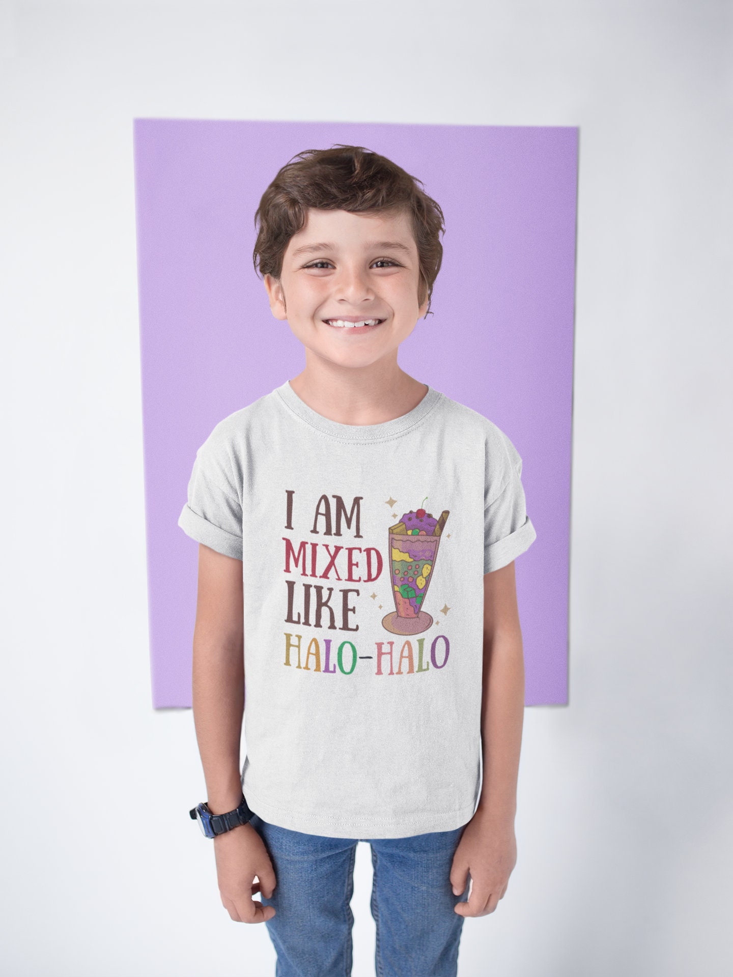 I Am Mixed Like Halo-halo Filipino Kids Tshirt for Toddlers and Youth ...