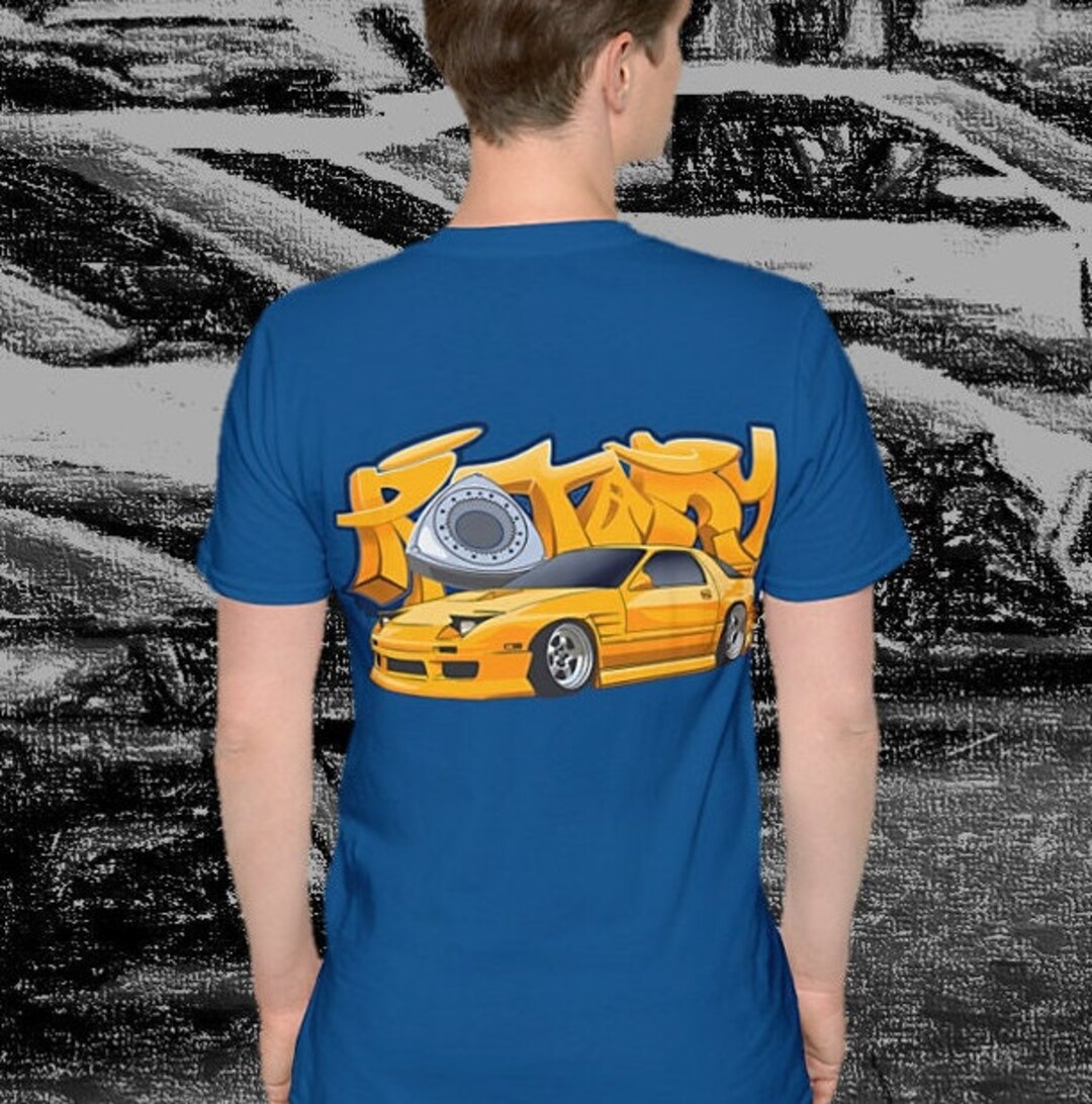 Rotary Wankel Yellow Mazda RX-7 FC Car Widebody Modified Drift - Etsy